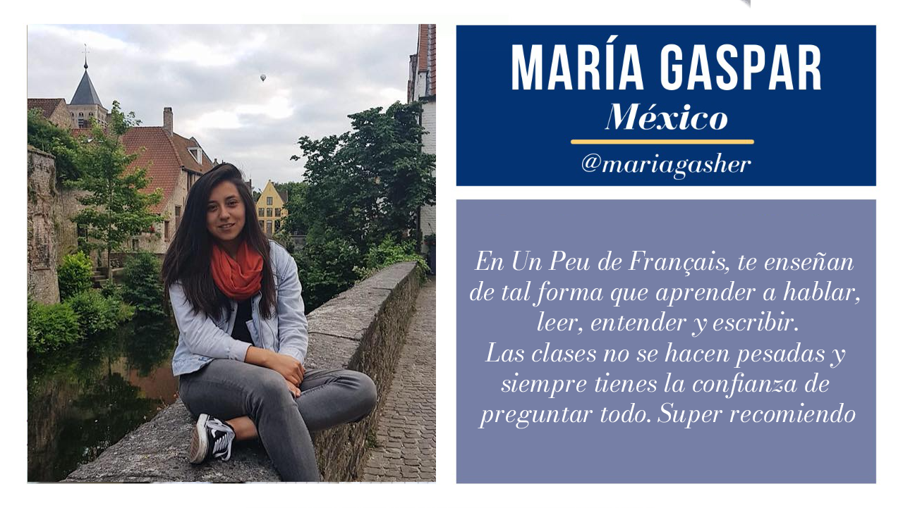 2. Maria Gaspar – Un Peu de Francais